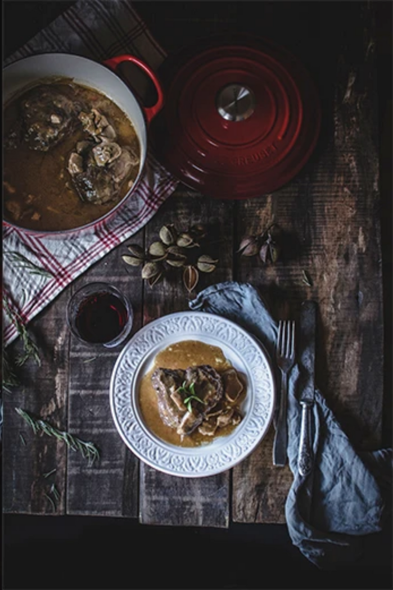 Rinderbäckchen mit Steinpilzen im bräter – Claudia&Julia