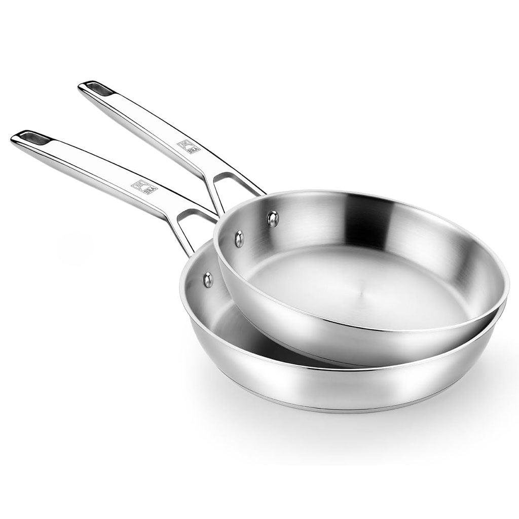 Conjunto de 2 sartenes acero inox Signature de Bra – Claudia&Julia